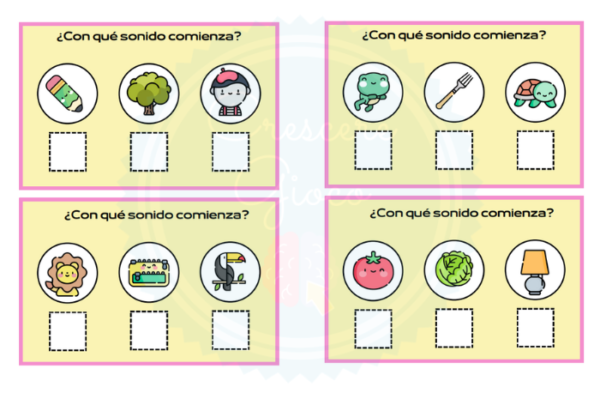 Cuadernillo: ¿Con qué sonido comienza? — Gratis — – Crescere Gioco